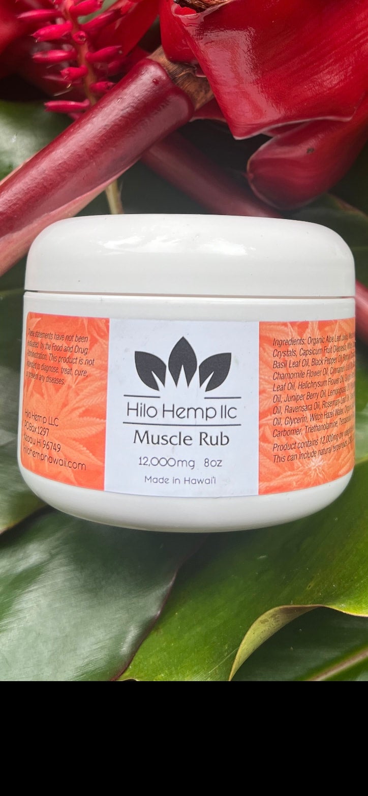 12k Muscle Rub | Hilo Hemp llc